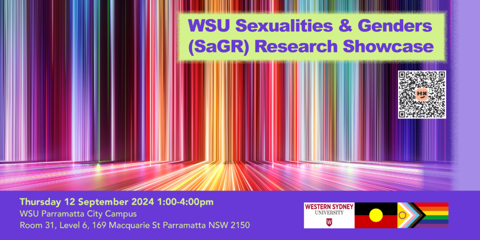 Sexualities and Genders Research (SaGR) Showcase - Social Sciences Week