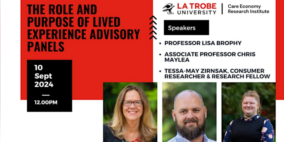 The role and purpose of Lived Experience Advisory Panels. - Social ...